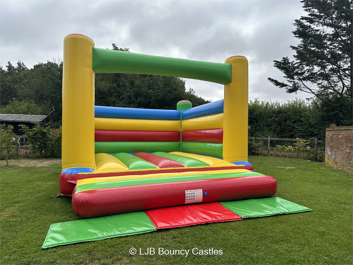 Multi-Coloured Bouncy Castle - Castle Hire in Saffron Walden, Bishop ...